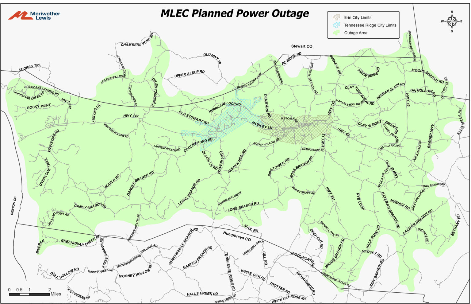 Scheduled Power Outage Planned – Meriwether Lewis Electric Cooperative